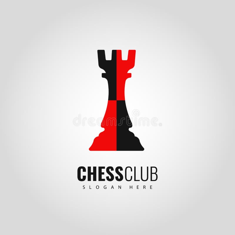 Chess Castle Logo design. stock vector. Illustration of object - 113588578