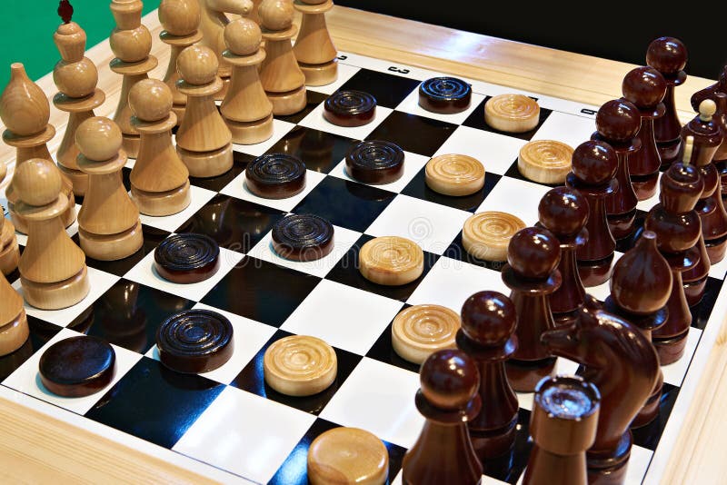 CHESS - CHECKERS stock image. Image of simple, chess - 72528737