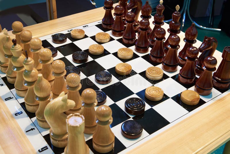 CHESS - CHECKERS stock image. Image of simple, chess - 72528737