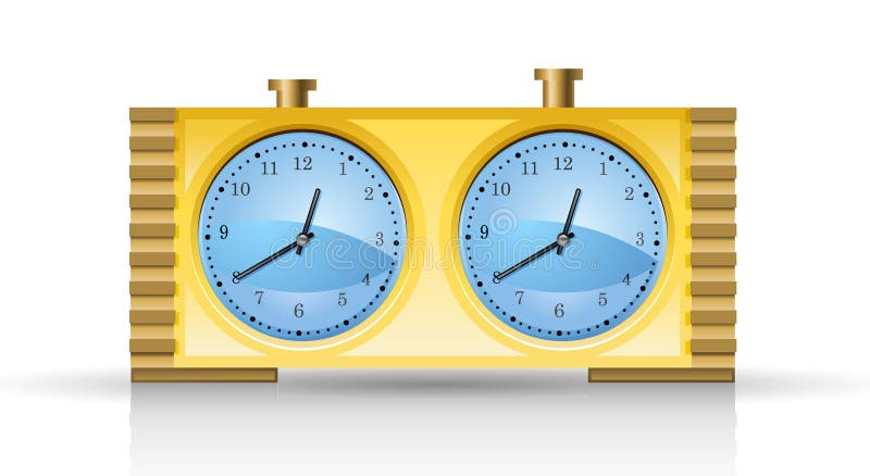 Chess Clock with Flags stock vector. Illustration of competition ...