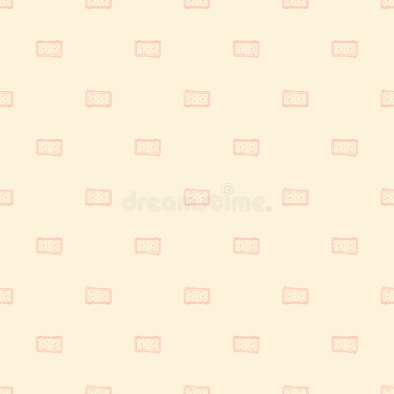 Chess Clock Engraved Seamless Pattern. Retro Watch for Chess Game in ...