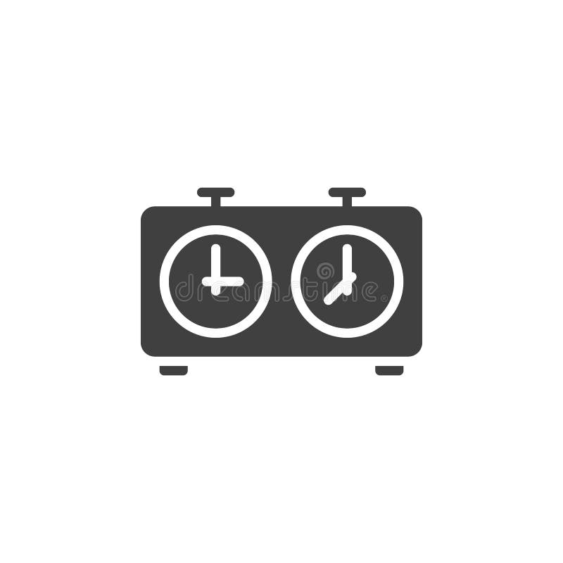 Chess Clock Icon, Outline Style Stock Vector - Illustration of ...