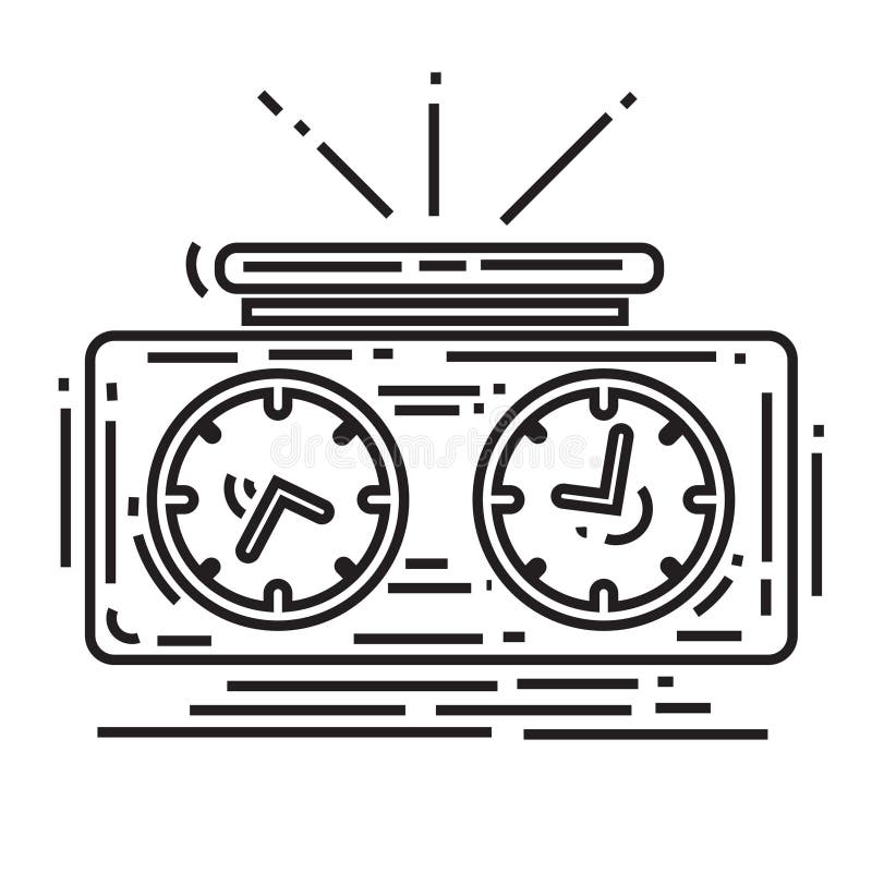 Chess Clock. Vector Illustration Decorative Design Stock Vector ...