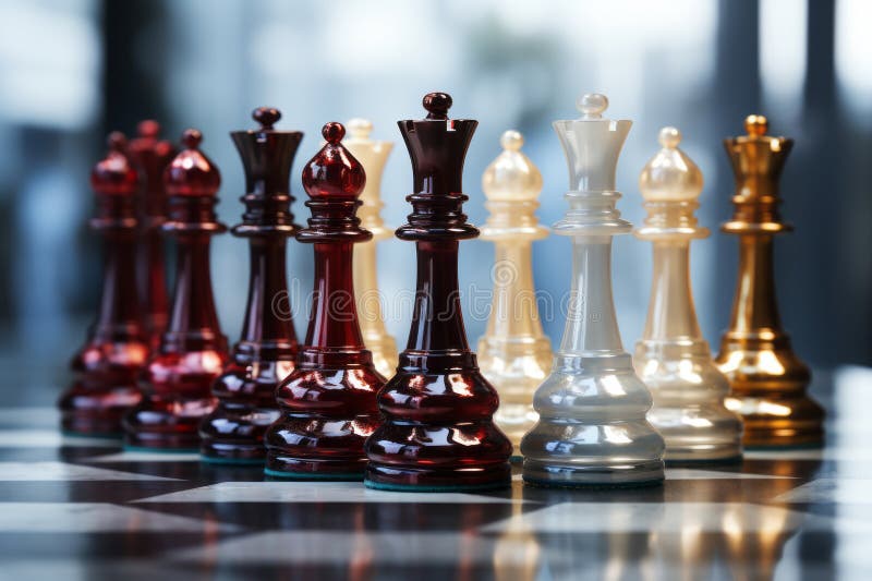 Chess Competition Concept of Strategy Business Ideas, Chess Battle ...