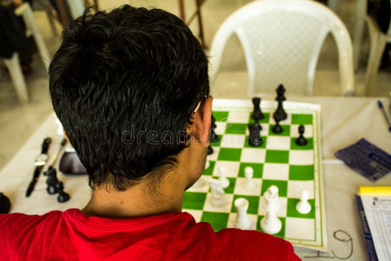 Chess Competition- Playing Chess Game Editorial Stock Image - Image of ...