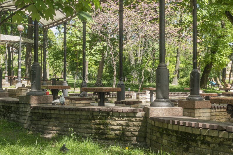 Chess Corner in Shevchenko Park in Kyiv Stock Photo - Image of outdoors ...