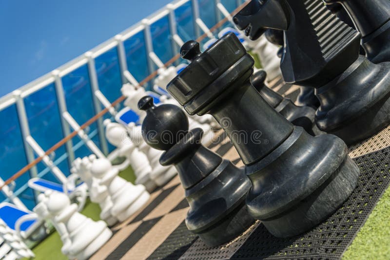 Chess on cruise stock photo. Image of cruise, large, sport - 43634324