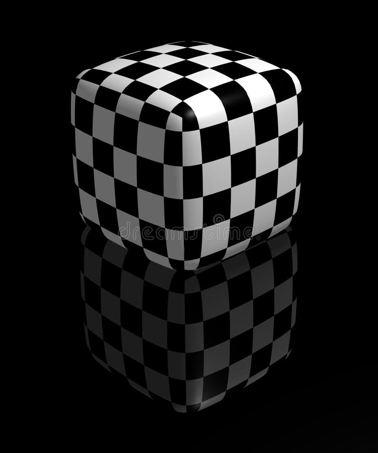 Chess cube 3d stock illustration. Illustration of competition - 8179562