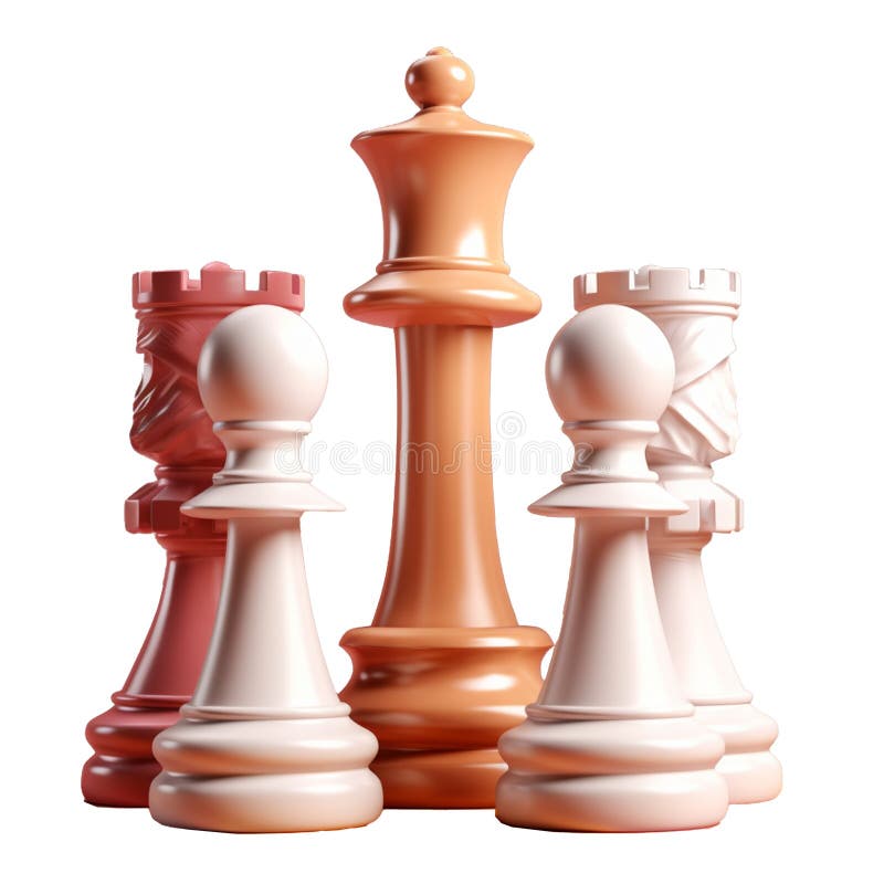 Chess in 3D Style Trending Color Palette with Generative AI Stock ...
