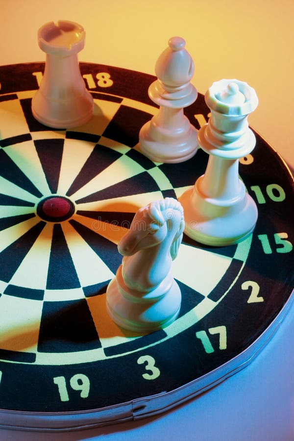 Chess on Dart Board stock photo. Image of board, bullseye - 21046314