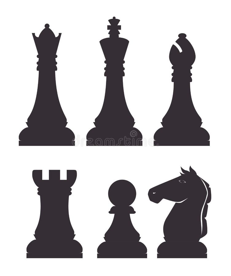 Chess design element stock vector. Illustration of shape - 43955093
