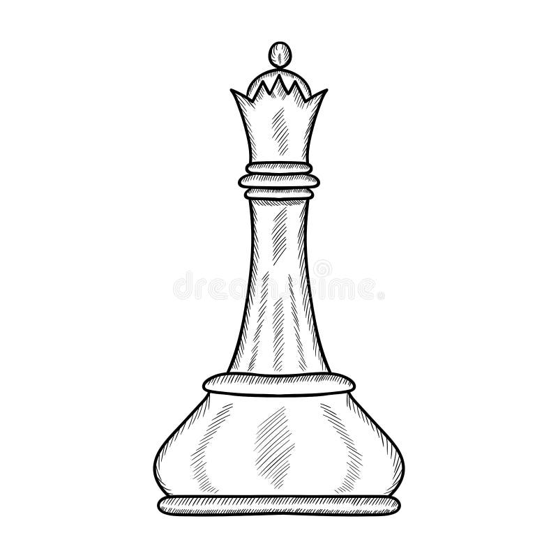 Chess doodle set stock vector. Illustration of activity - 208785376