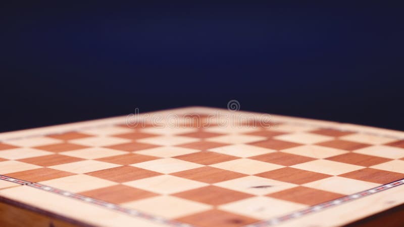 Chess, Empty Chessboard on a Dark Background, Stock Image - Image of ...