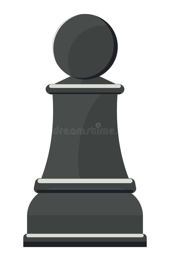 Chess figure pawn stock vector. Illustration of chesspieces - 204879459