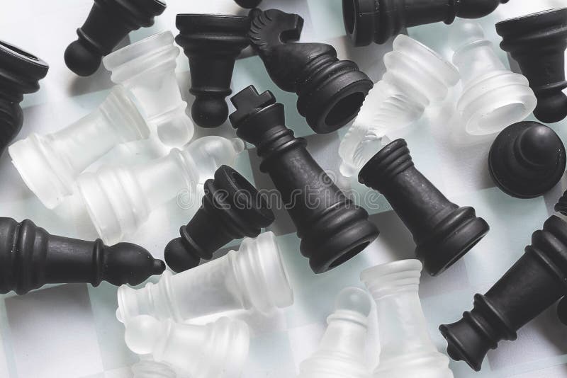 Chess Figure Chess Pieces Symbol of Competition Stock Image - Image of ...