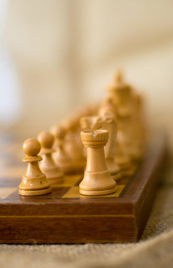 Chess Figures on a Chess Board Stock Photo - Image of black, object ...