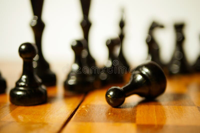 Queen lay on the board. stock photo. Image of checkmate - 205238604