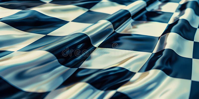 Chess flag at auto racing stock illustration. Illustration of race ...