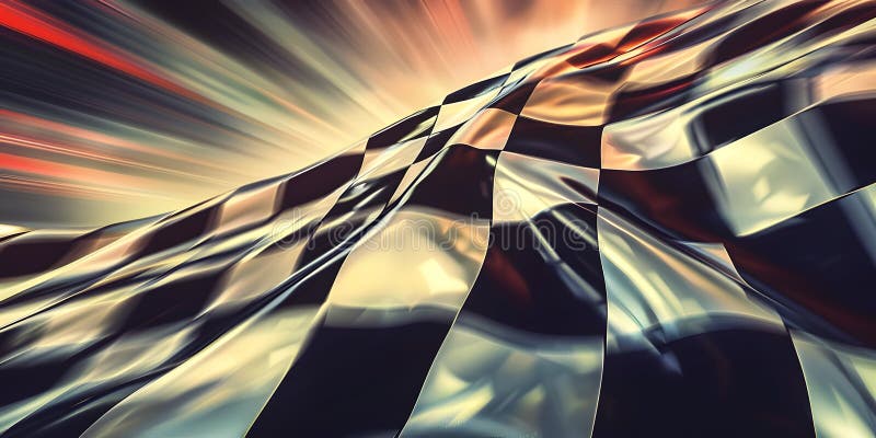 Chess flag at auto racing stock photo. Image of winner - 324639356