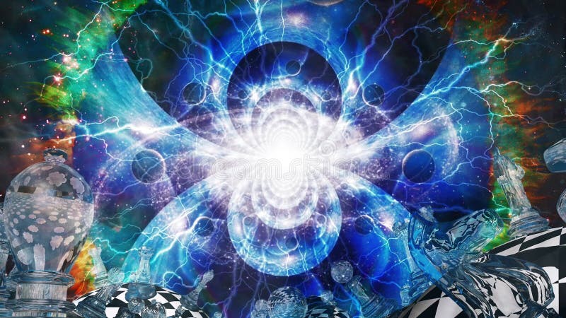 Chess fractal art stock footage. Video of illusion, life - 260302094