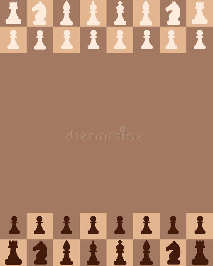 Chess. Frame Poster, Template with Empty Space for Your Text. Stock ...