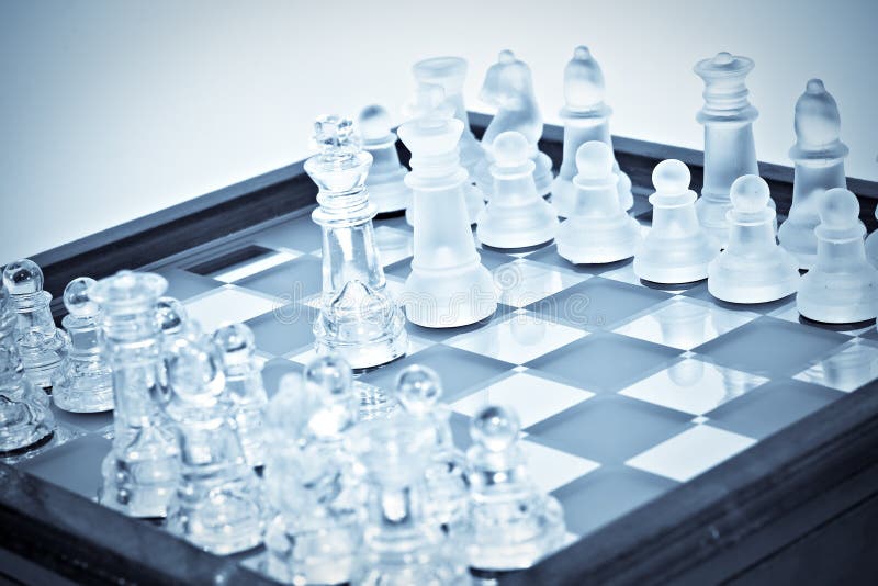 Chess game stock image. Image of grey, sport, blue, white - 11777949
