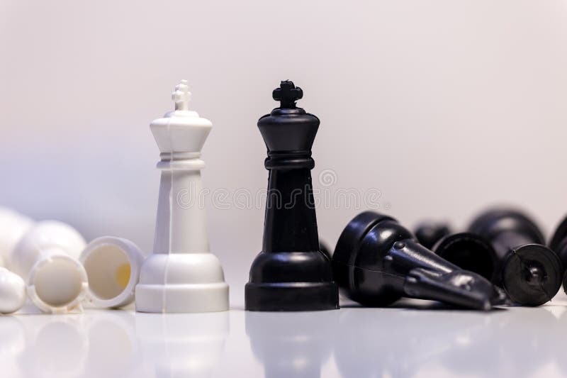 Chess Game Background Stategy Stock Photo - Image of defeat, background ...