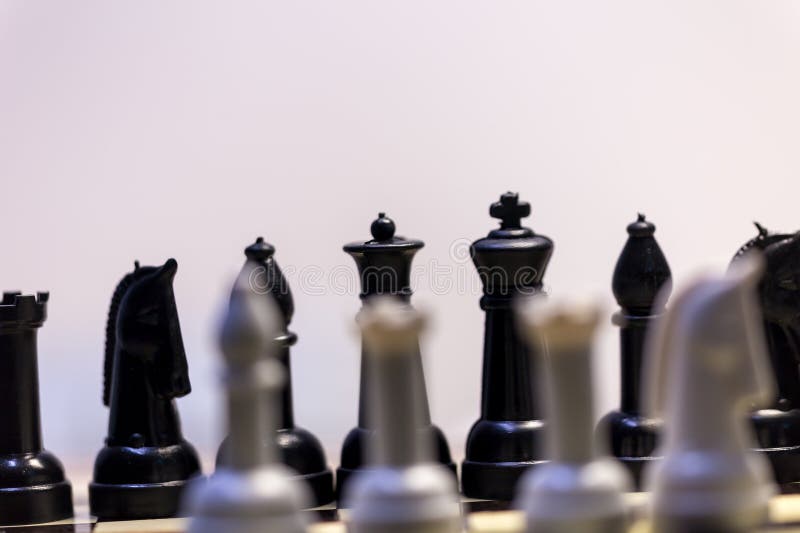 Chess Game Background Stategy Stock Image - Image of defeat, figure ...