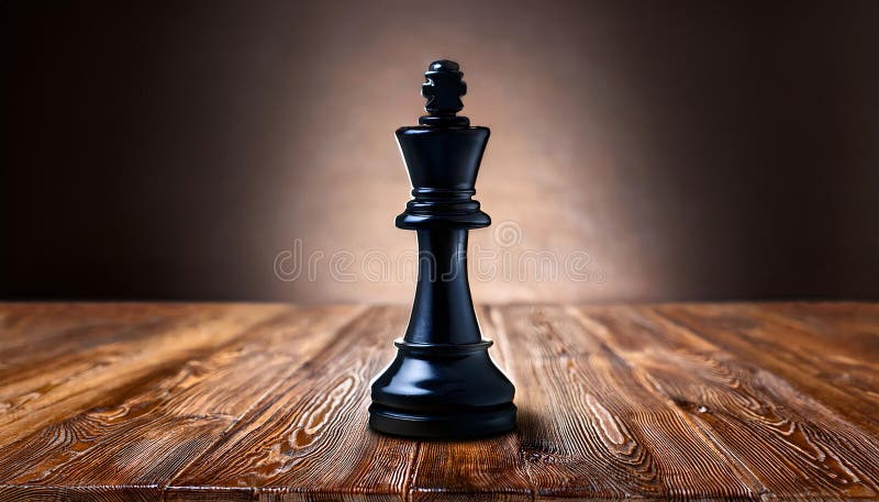 Chess Game Board Shot in Warm Light Stock Illustration - Illustration ...