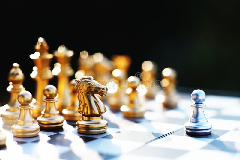 Chess Game, Business Competitive Concept, Encounter Difficult Situation ...
