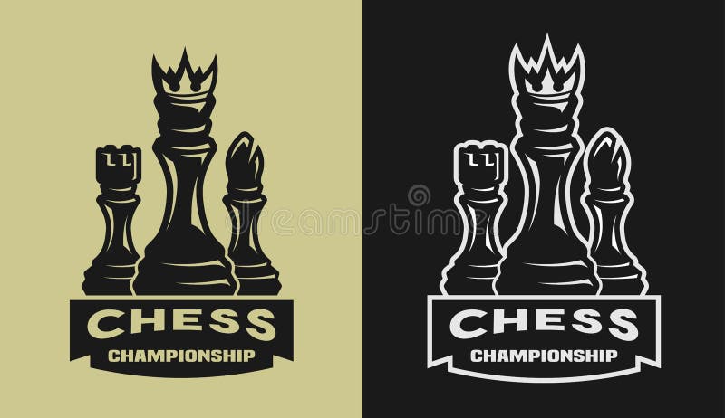 Chess Game Championship, Emblem, Logo. Stock Vector - Illustration of ...