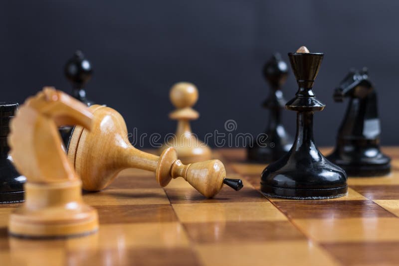 Chess king is checkmated stock photo. Image of combination - 106285602