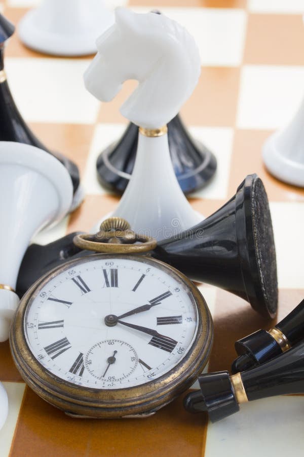 Chess game concept stock photo. Image of clocks, leisure - 39516010