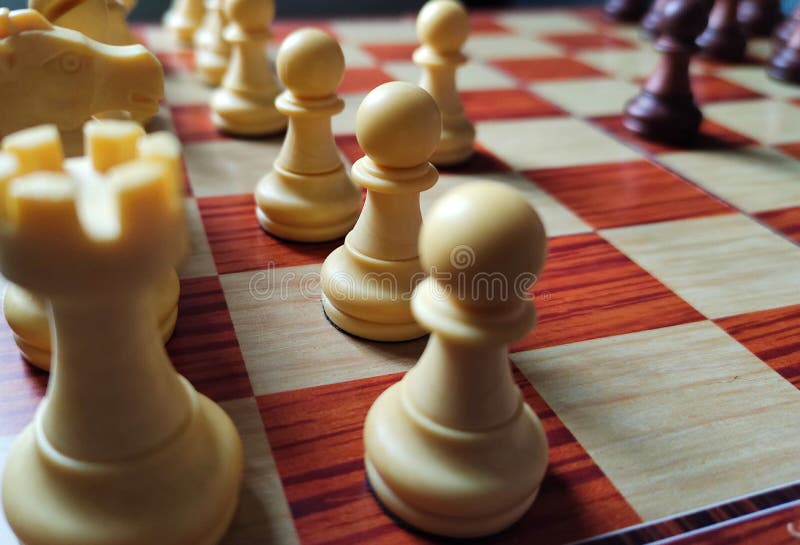 Chess Game. Figures are on the Board Stock Image - Image of battle ...