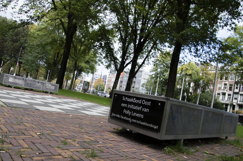 Chess Game in Front of the Tropenmuseum at Amsterdam the Netherlands ...