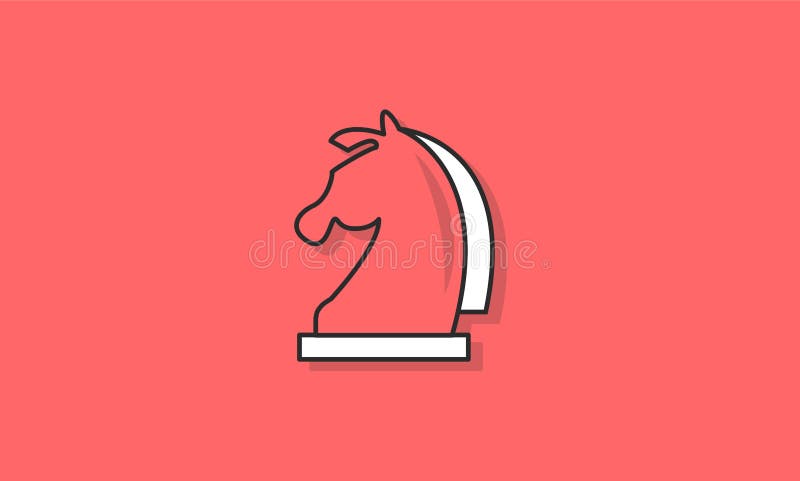 Chess Game House Icon Sign Vector Concept Stock Vector - Illustration ...