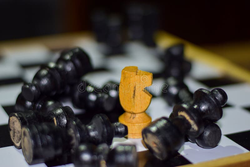 Chess Game for Ideas and Competition and Strategy. Photographed on a ...