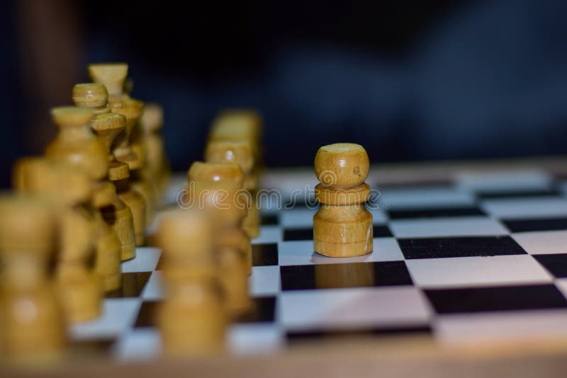 Chess Game for Ideas and Competition and Strategy. Photographed on a ...