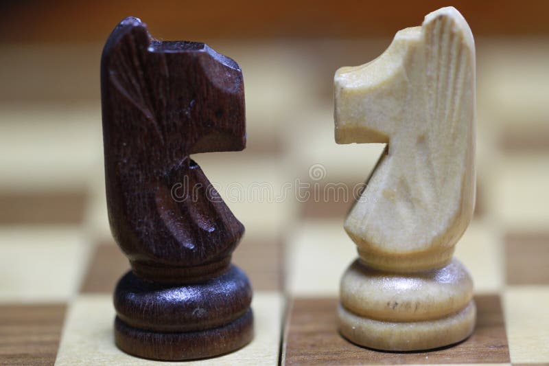 Chess Game Improves Strategy Stock Photo - Image of carving, match ...