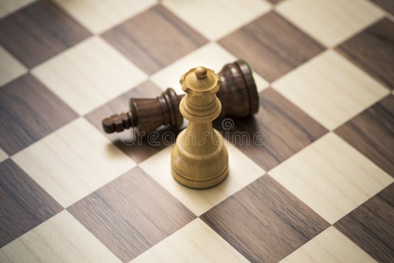 Chess Game: the King is Checkmated Stock Image - Image of leadership ...