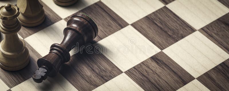 Chess Game: the King is Checkmated Stock Photo - Image of mate, board ...