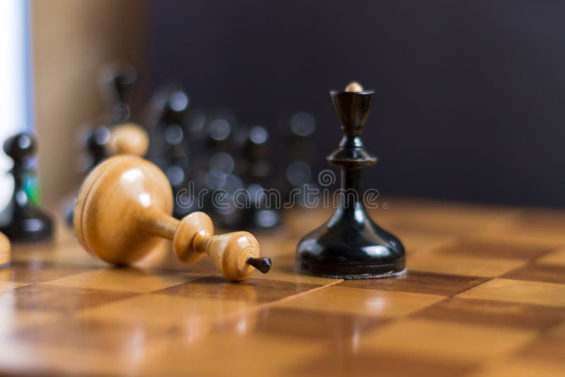 Chess king is checkmated stock photo. Image of check - 115076776