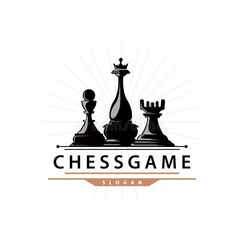 Chess Game Logo Simple Chess Piece Design Minimalist Silhouette ...
