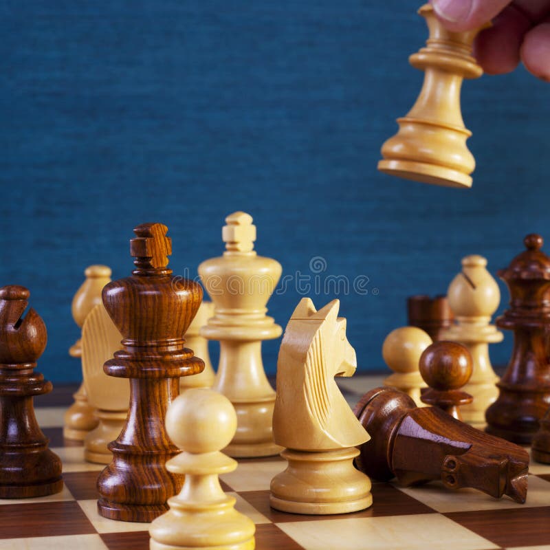 Chess Game Making a Move Square Copy Space Stock Photo - Image of chess ...