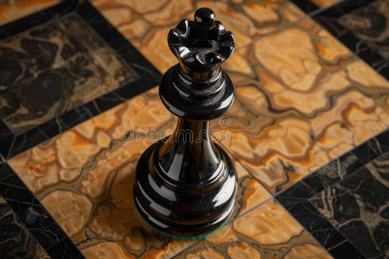 Chess Game, Chess Piece Queen Close-up on a Chessboard Stock Image ...