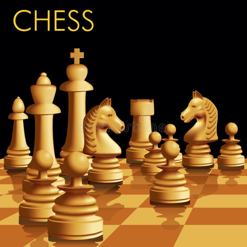 Chess game stock vector. Illustration of opposition, color - 47688901