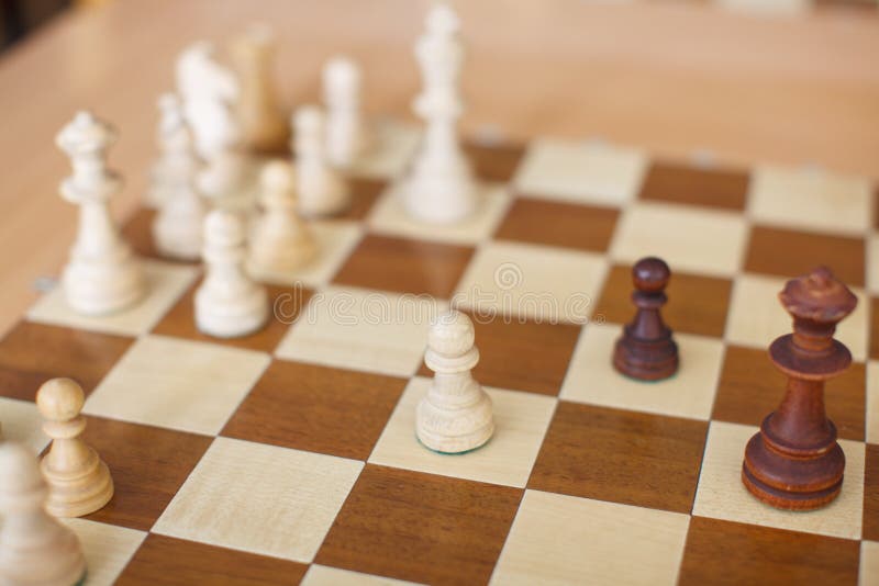 Chess Game, Retro, Battle Strategy Stock Photo - Image of task, white ...