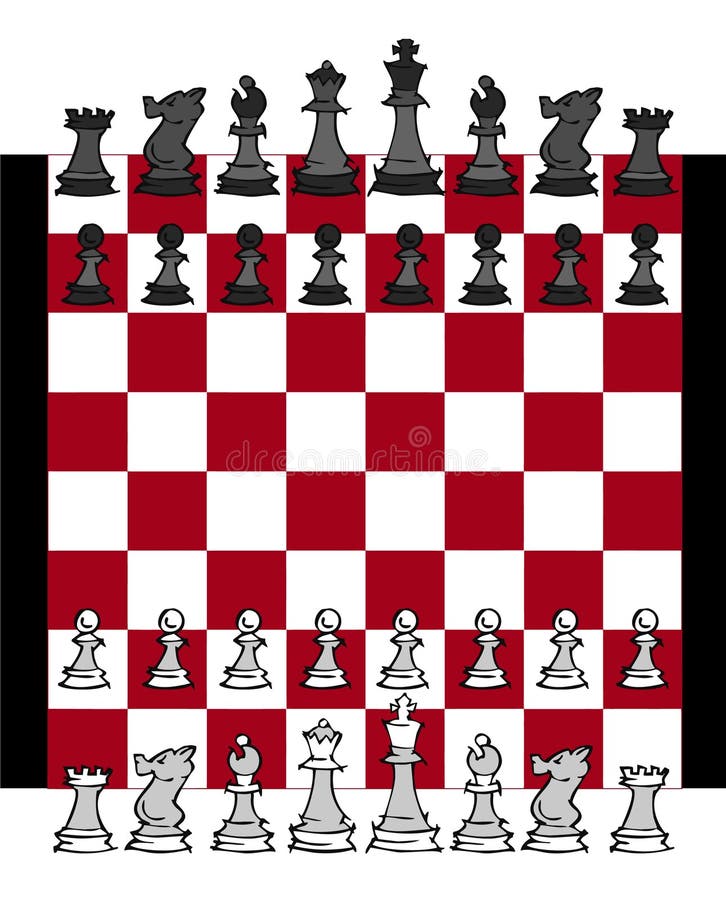 Queen King Checkmate: Chess Game, Cartoon Stock Vector - Illustration ...