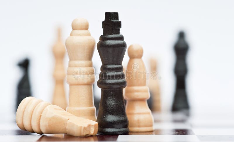 Chess Game of Strategy Business Concept Stock Photo - Image of players ...