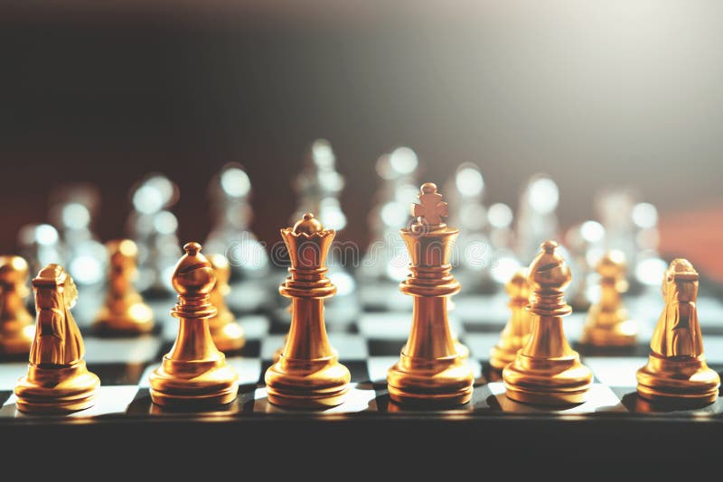 Chess Game of Successful Business Leader Concept Stock Photo - Image of ...